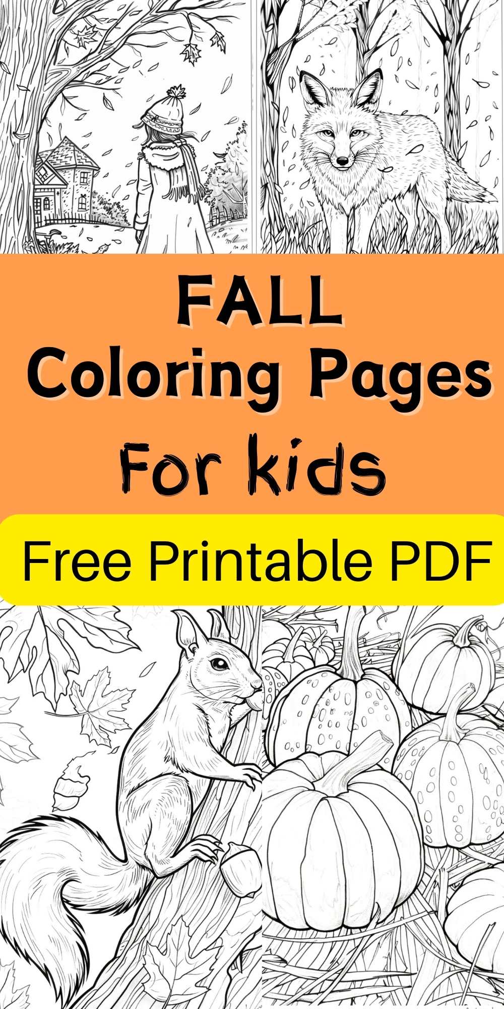 Fall into Creativity: 60+ Free Fall Coloring Pages for Adults ...