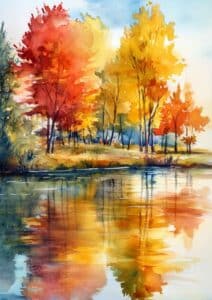 40+ Fall Watercolor Ideas (+FREE Printable Watercolor Templates ...