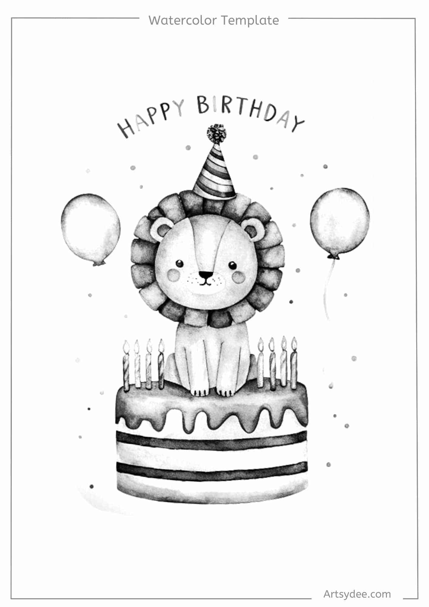 Easy Watercolor Birthday Cards: 70+ Ideas to Make Someone's Day (+ Free ...