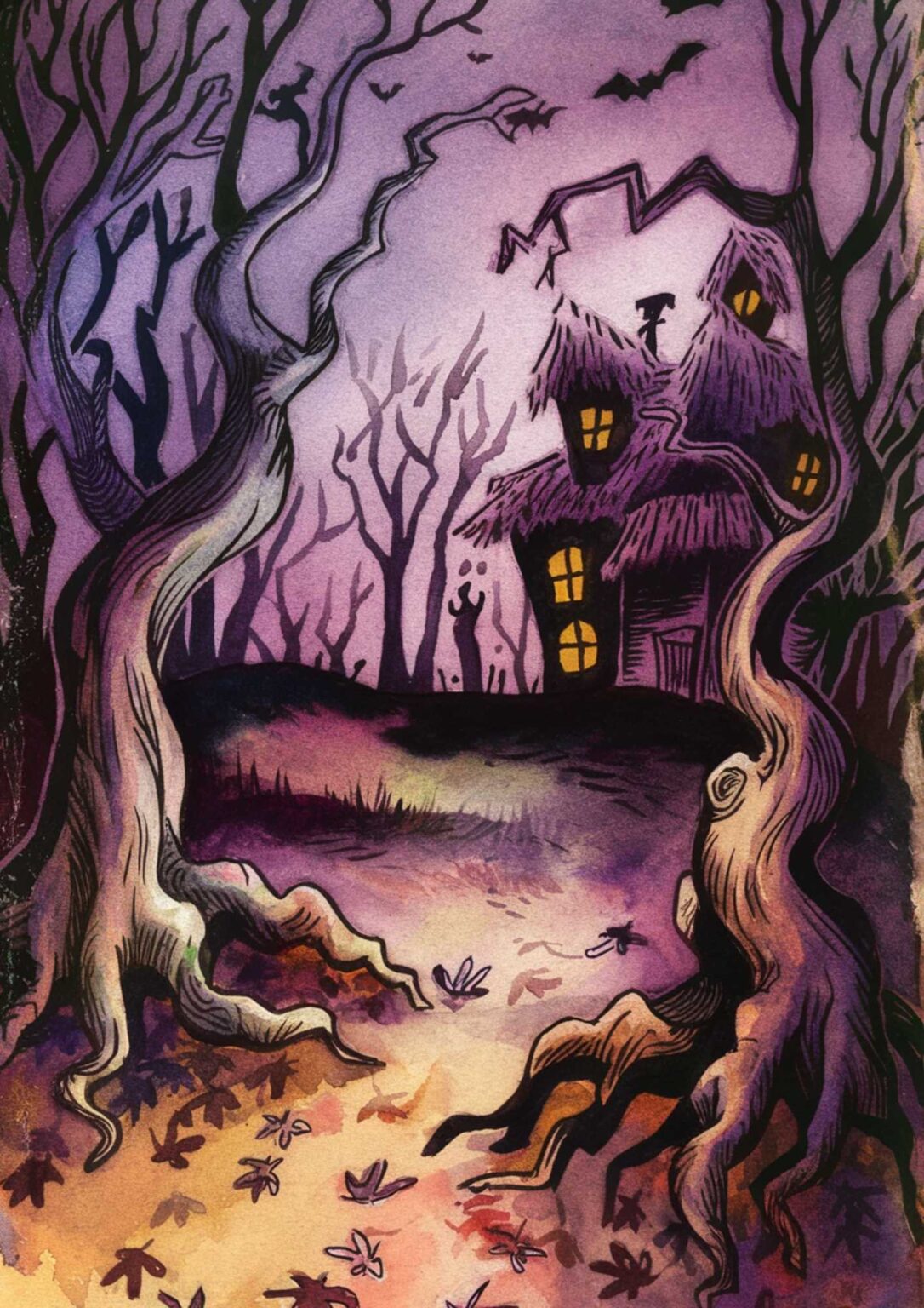 40+ Halloween Watercolor Ideas (+FREE Printable Painting Templates ...