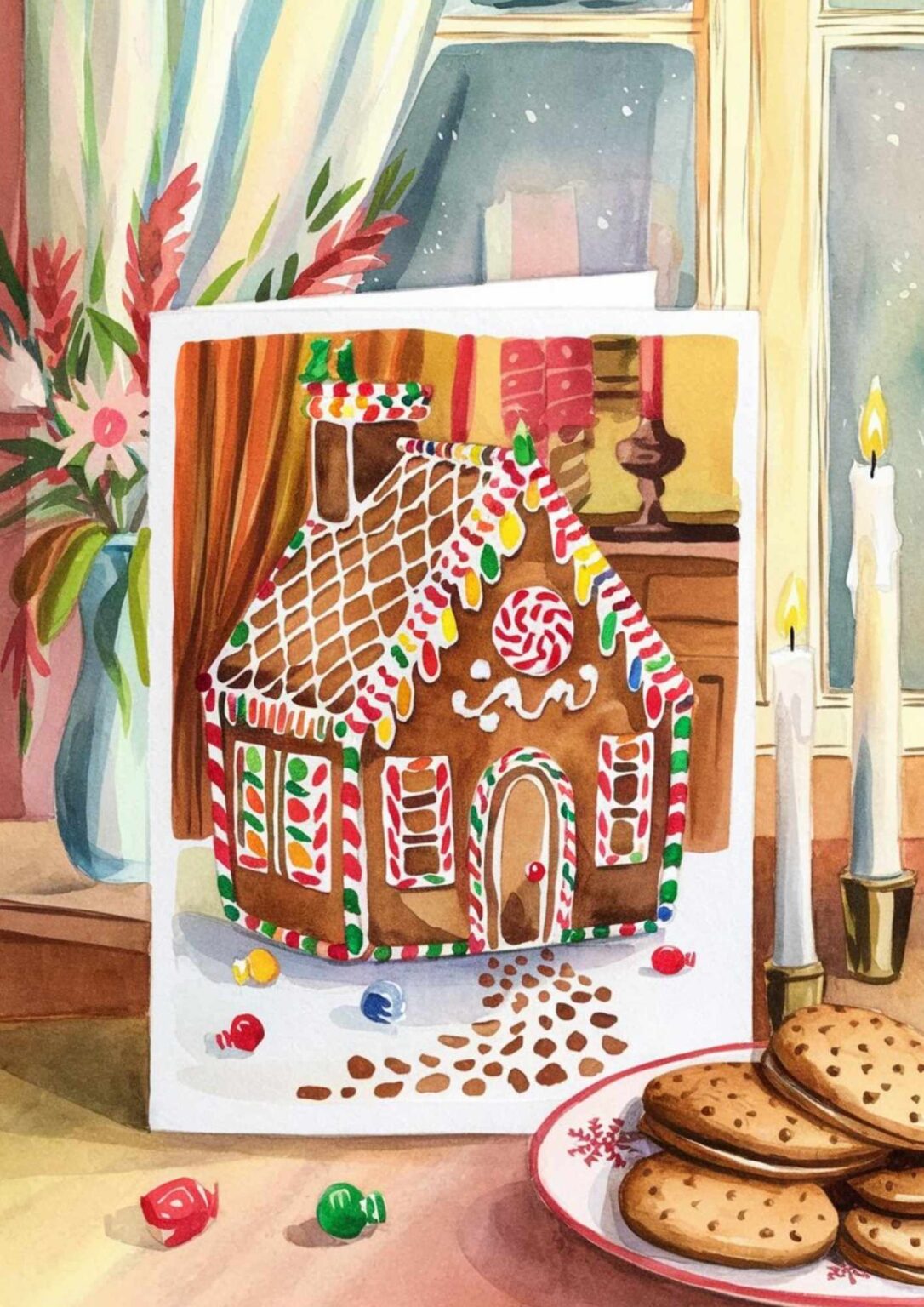 70+ Watercolor Christmas Card Art Ideas (+Free Printable Templates ...