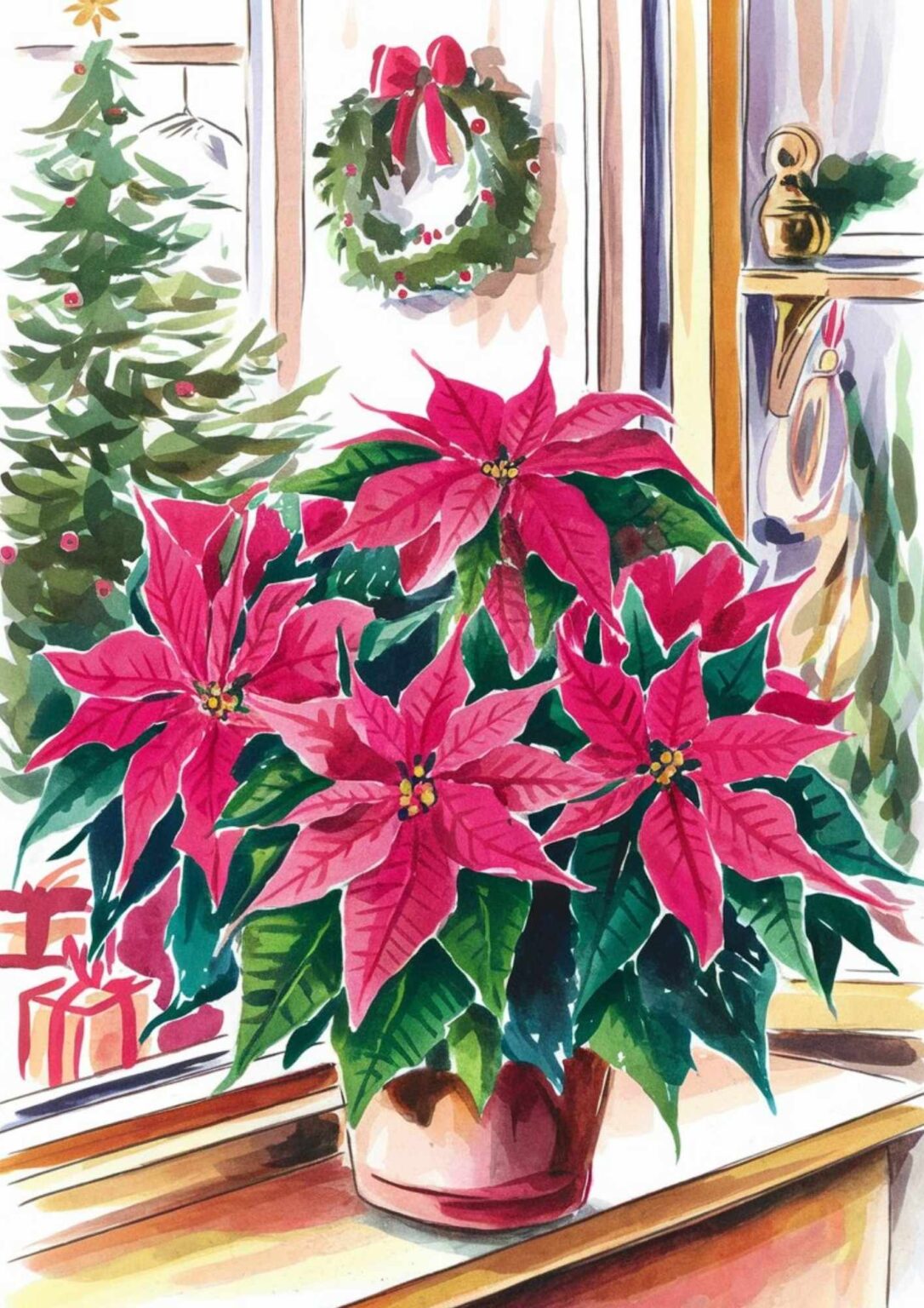 70+ Watercolor Christmas Card Art Ideas (+Free Printable Templates ...