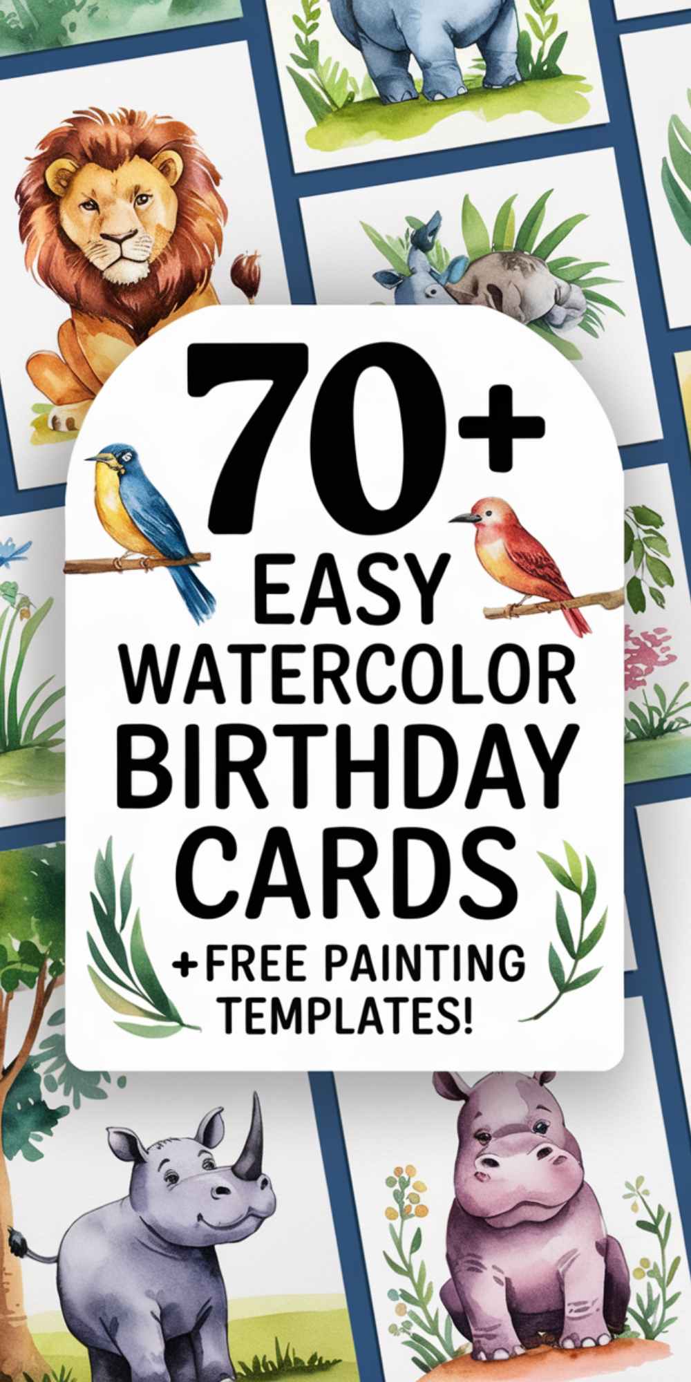 Easy Watercolor Birthday Cards: 70+ Ideas to Make Someone's Day (+ Free ...