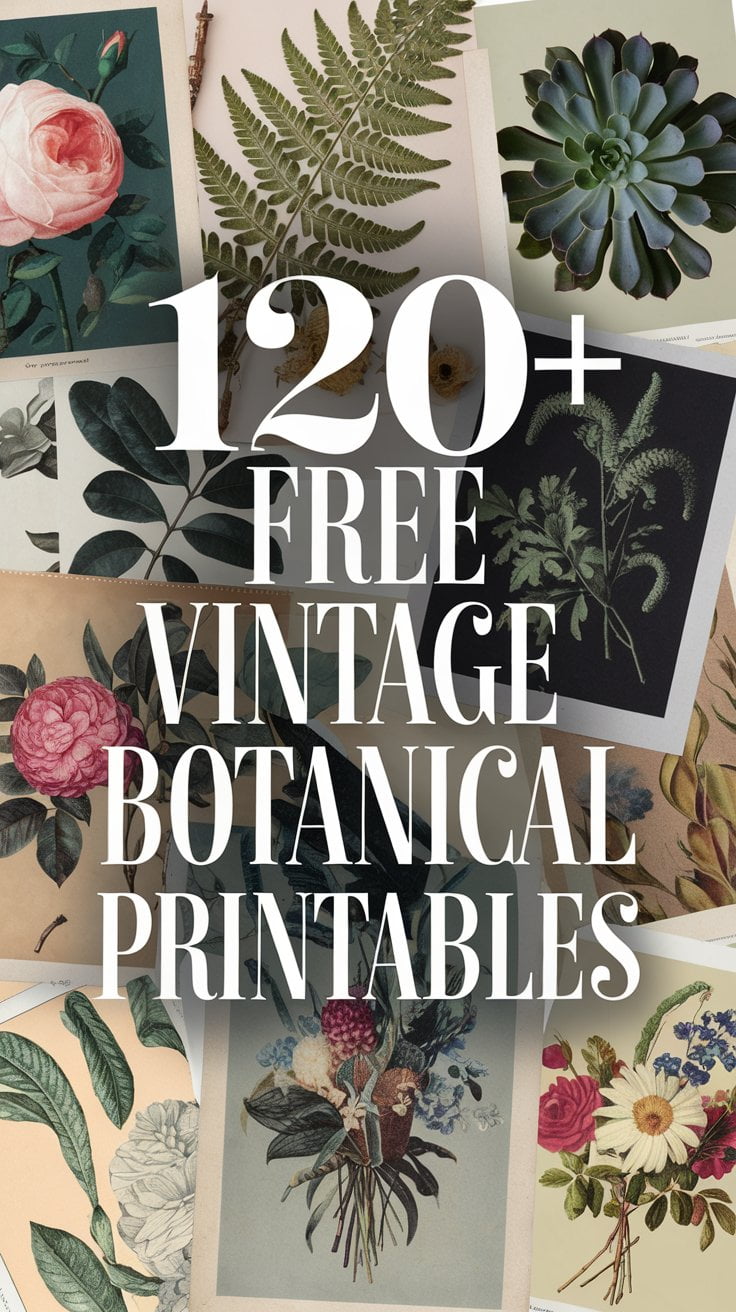 120+ Free Vintage Botanical Printables + Creative Ways to Use Them ...