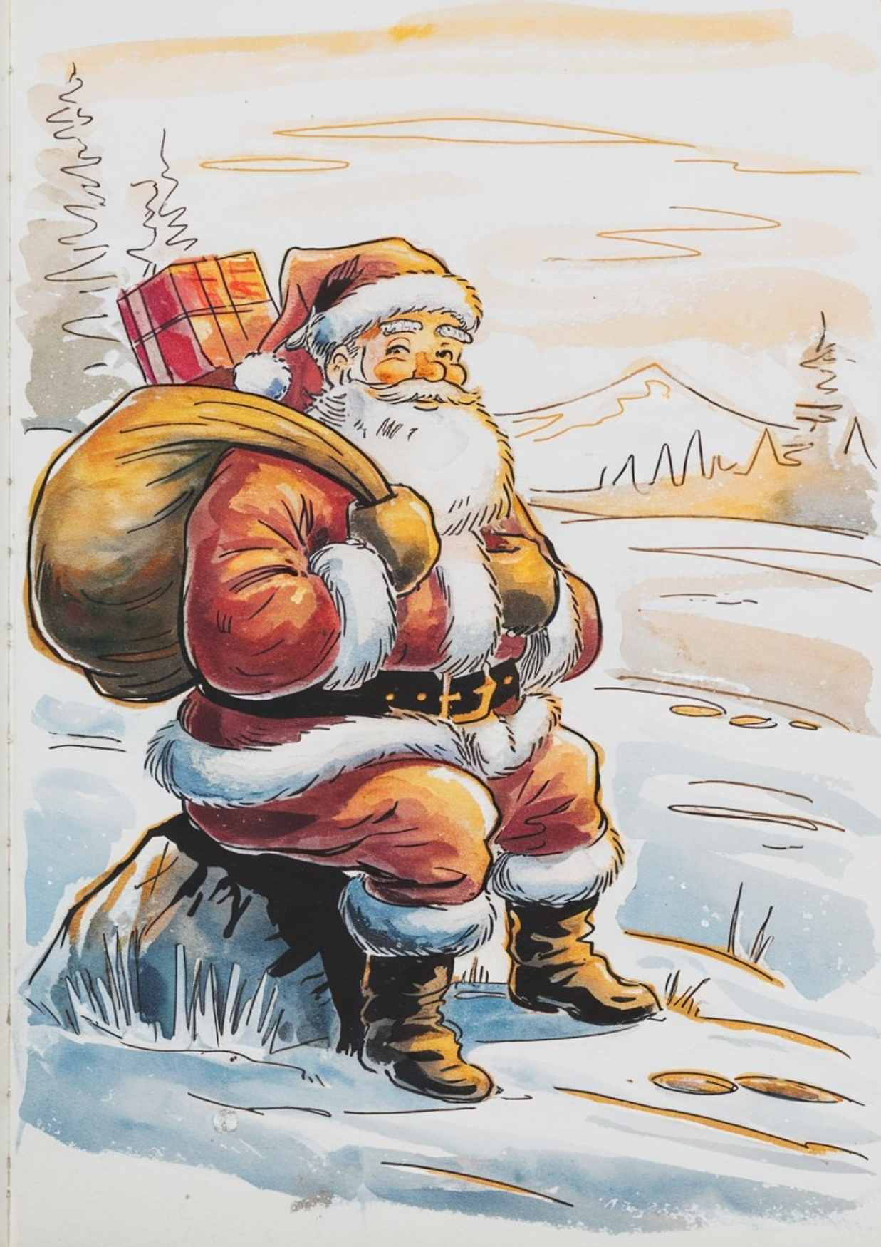 50+ Christmas Watercolor Ideas to Try This Holiday Season! - Artsydee ...