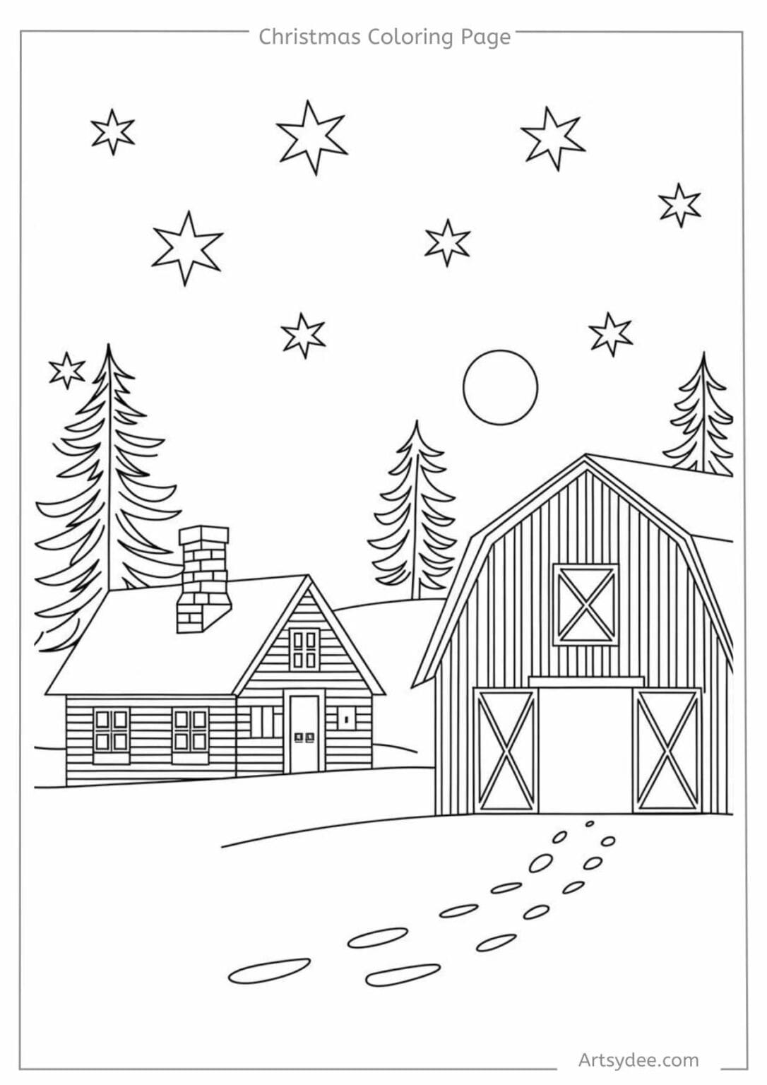 80+ Free Printable Christmas Coloring Pages for Kids & Adults ...