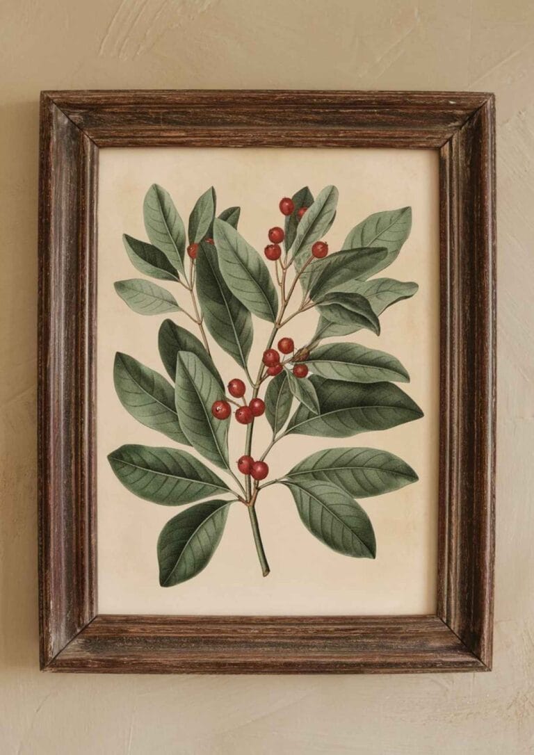 50+ Free Printable Vintage Christmas Botanicals - Artsydee - Drawing ...