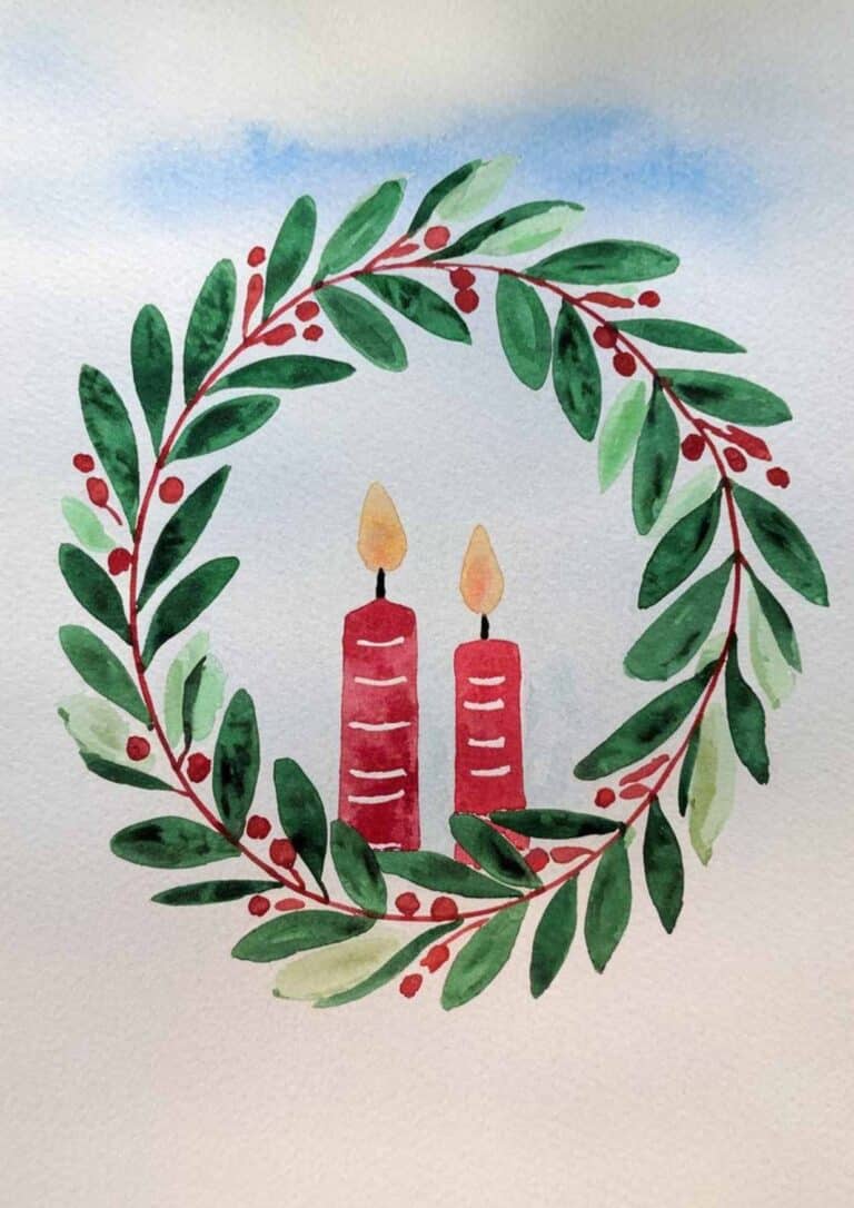 50+ Christmas Watercolor Ideas to Try This Holiday Season! - Artsydee ...