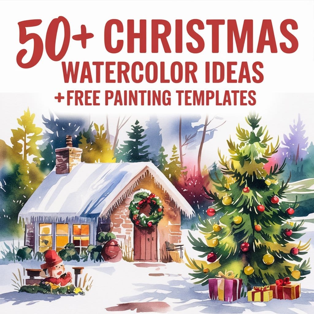 50+ Christmas Watercolor Ideas to Try This Holiday Season! - Artsydee ...