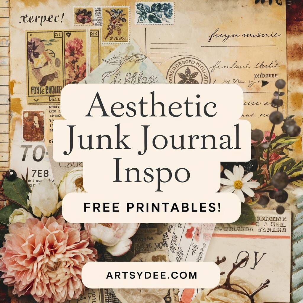 21 Junk Journal Inspo Aesthetic Ideas (+ Free Printable Junk Journal Pages) - Artsydee - Drawing ...