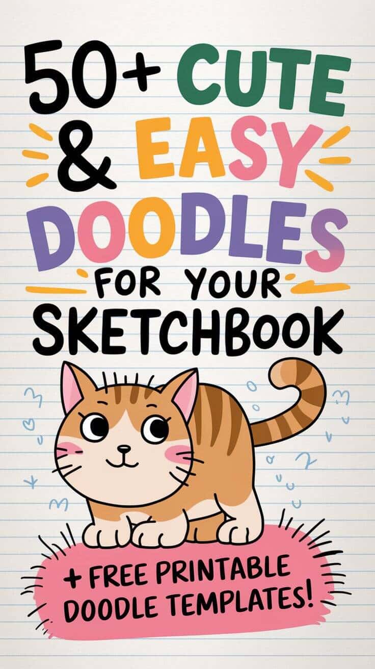 50+ Cute & Easy Doodles To Draw In Your Sketchbook! - Artsydee ...
