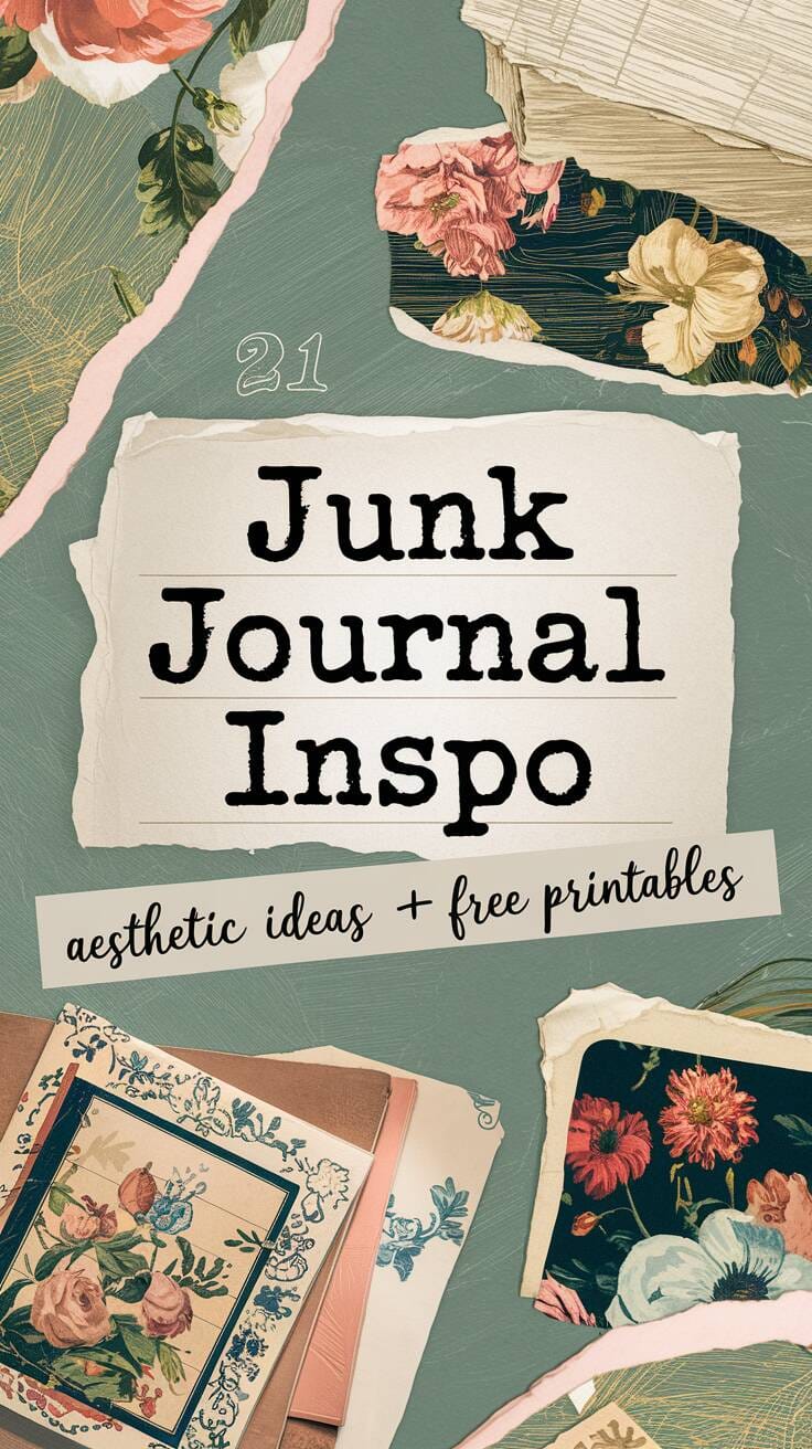 21 Junk Journal Inspo Aesthetic Ideas (+ Free Printable Junk Journal Pages) - Artsydee - Drawing ...