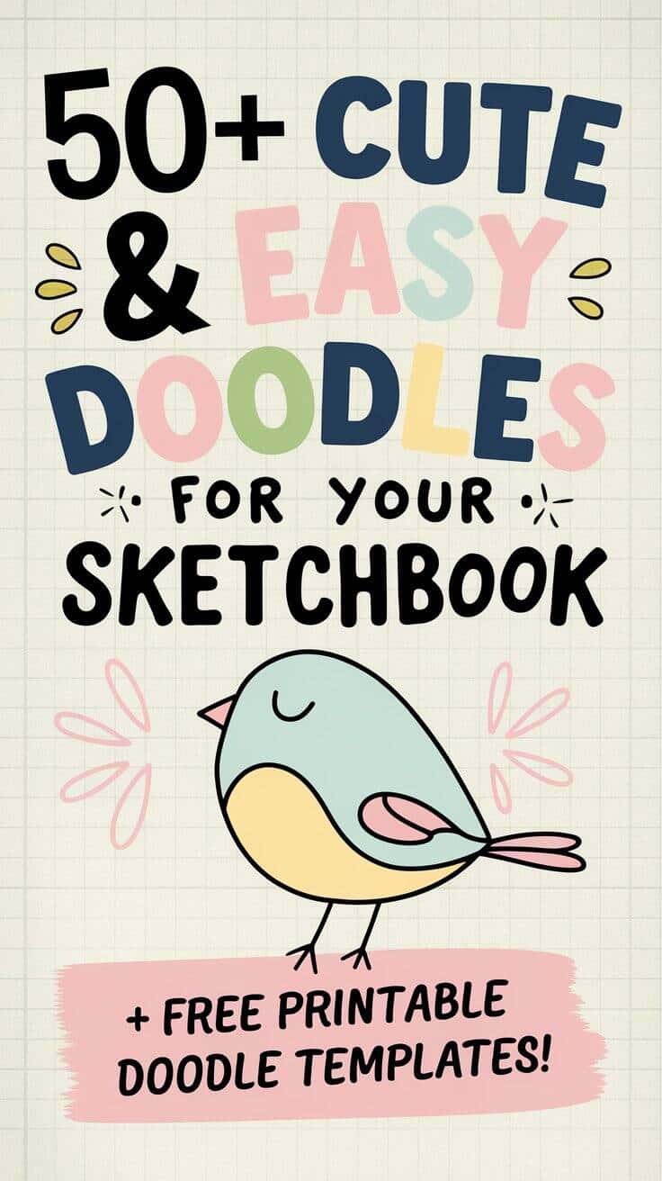 50+ Cute & Easy Doodles To Draw In Your Sketchbook! - Artsydee ...