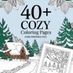 40+ Cozy Coloring Pages (Free Printable PDF!) - Artsydee - Drawing ...