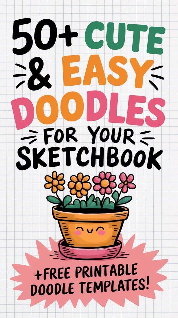 50+ Cute & Easy Doodles To Draw In Your Sketchbook! - Artsydee ...