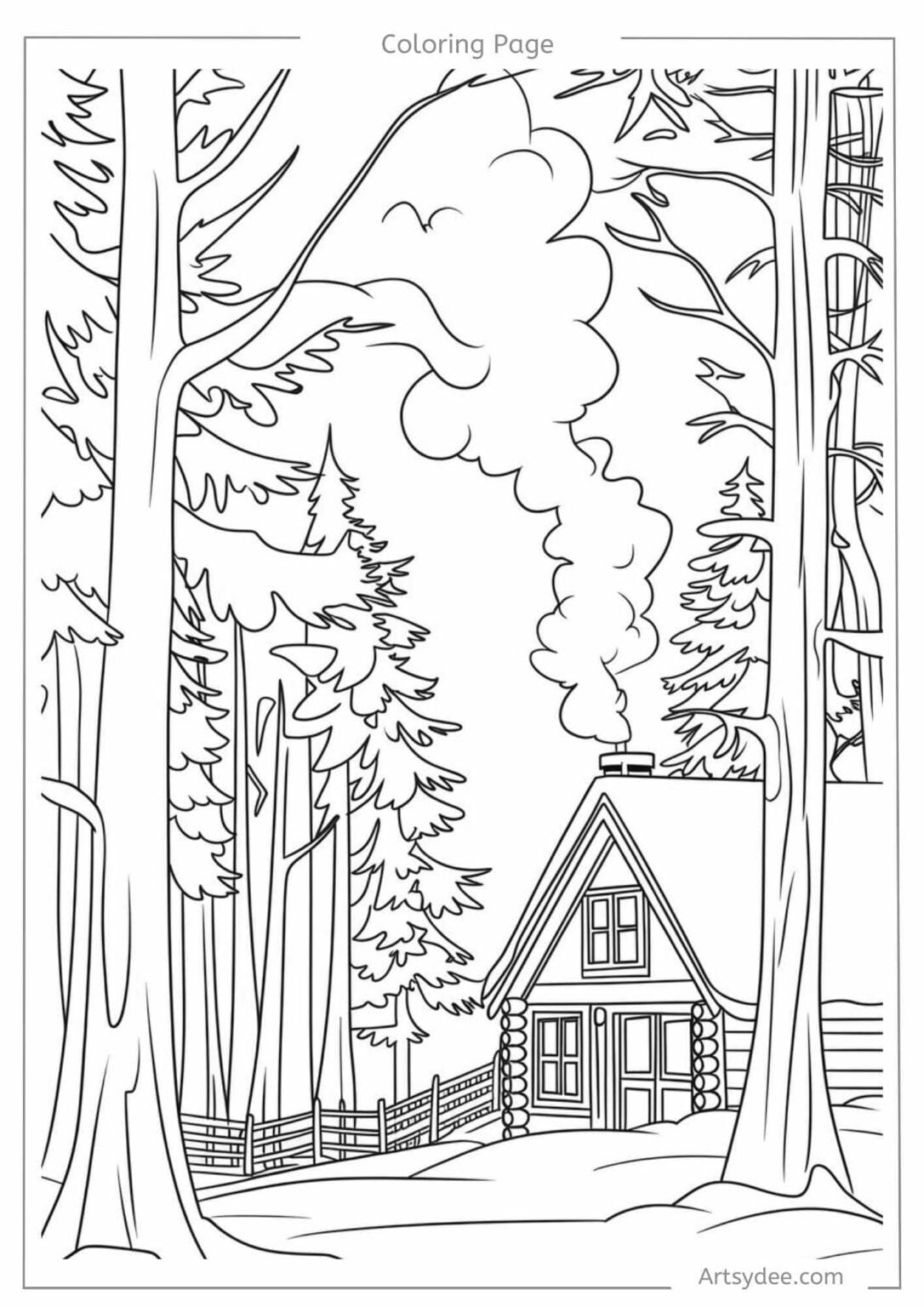40+ Cozy Coloring Pages (Free Printable PDF!) - Artsydee - Drawing ...