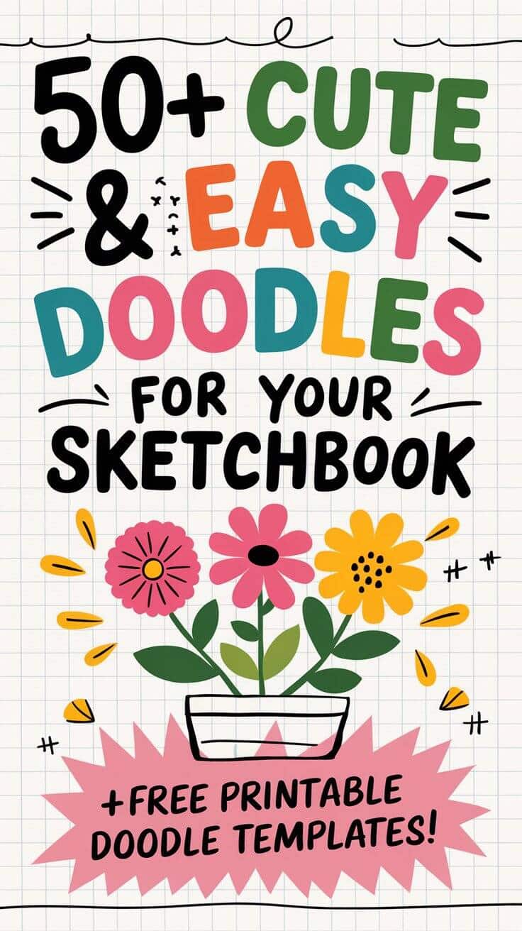50+ Cute & Easy Doodles To Draw In Your Sketchbook! - Artsydee ...