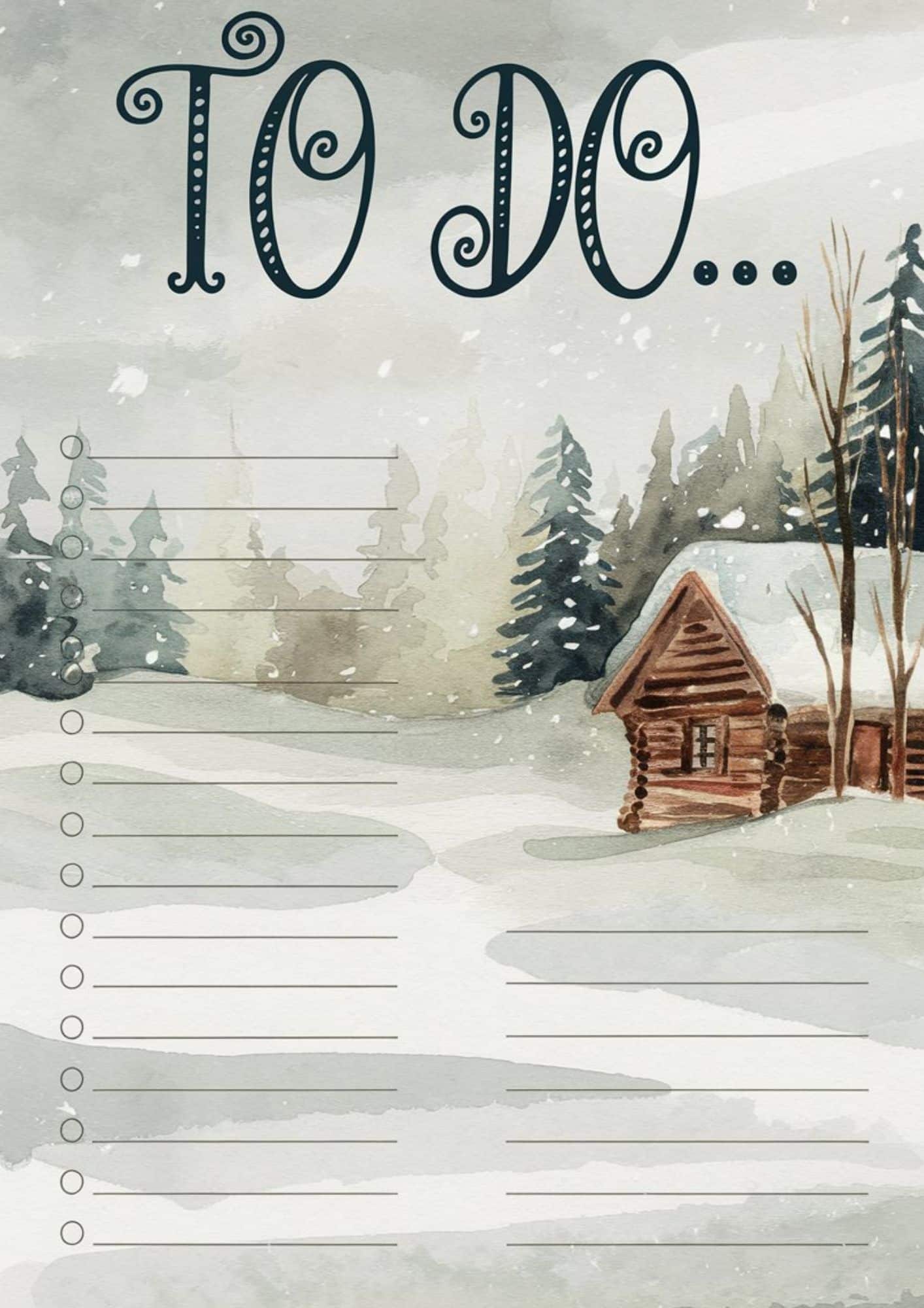 Winter Woodland Junk Journal Printables – 40 Pages of Cozy Forest ...
