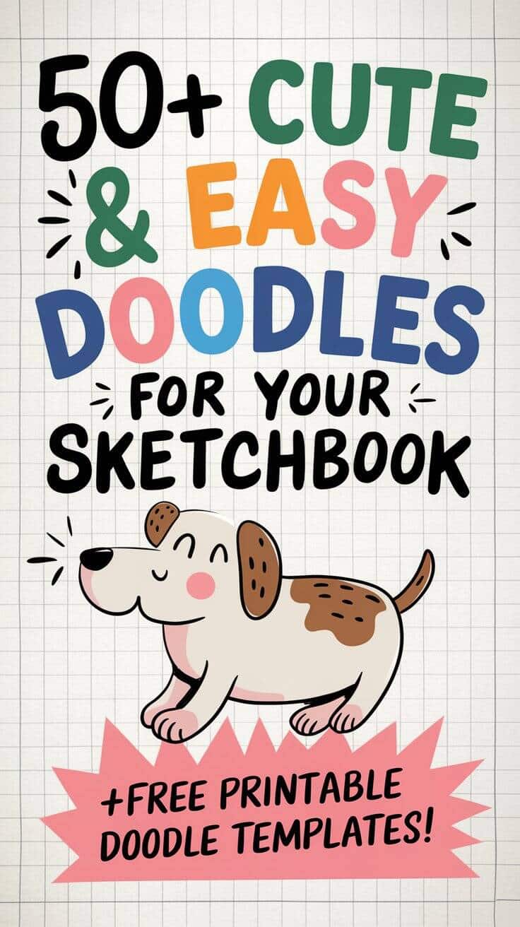 50+ Cute & Easy Doodles To Draw In Your Sketchbook! - Artsydee ...