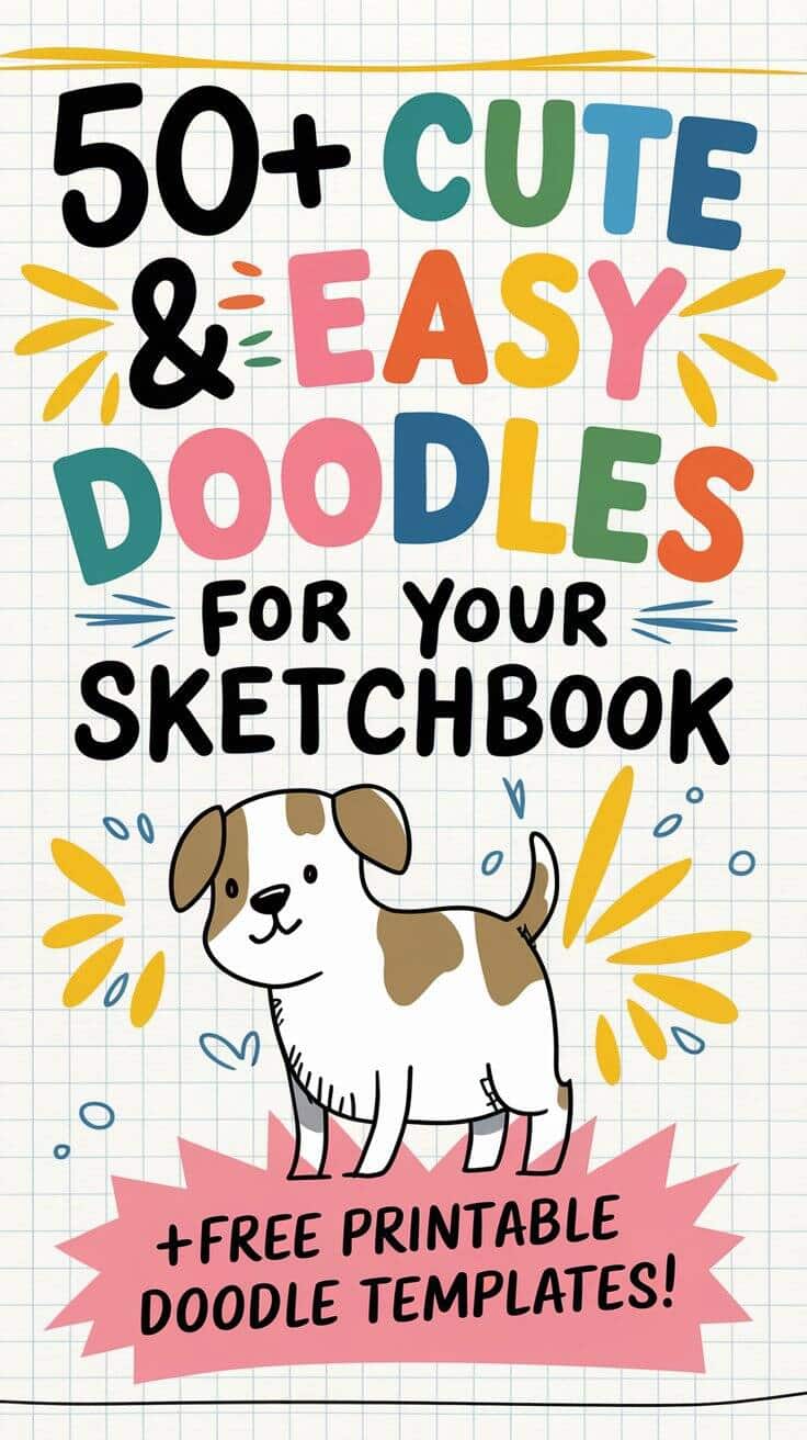 50+ Cute & Easy Doodles To Draw In Your Sketchbook! - Artsydee ...