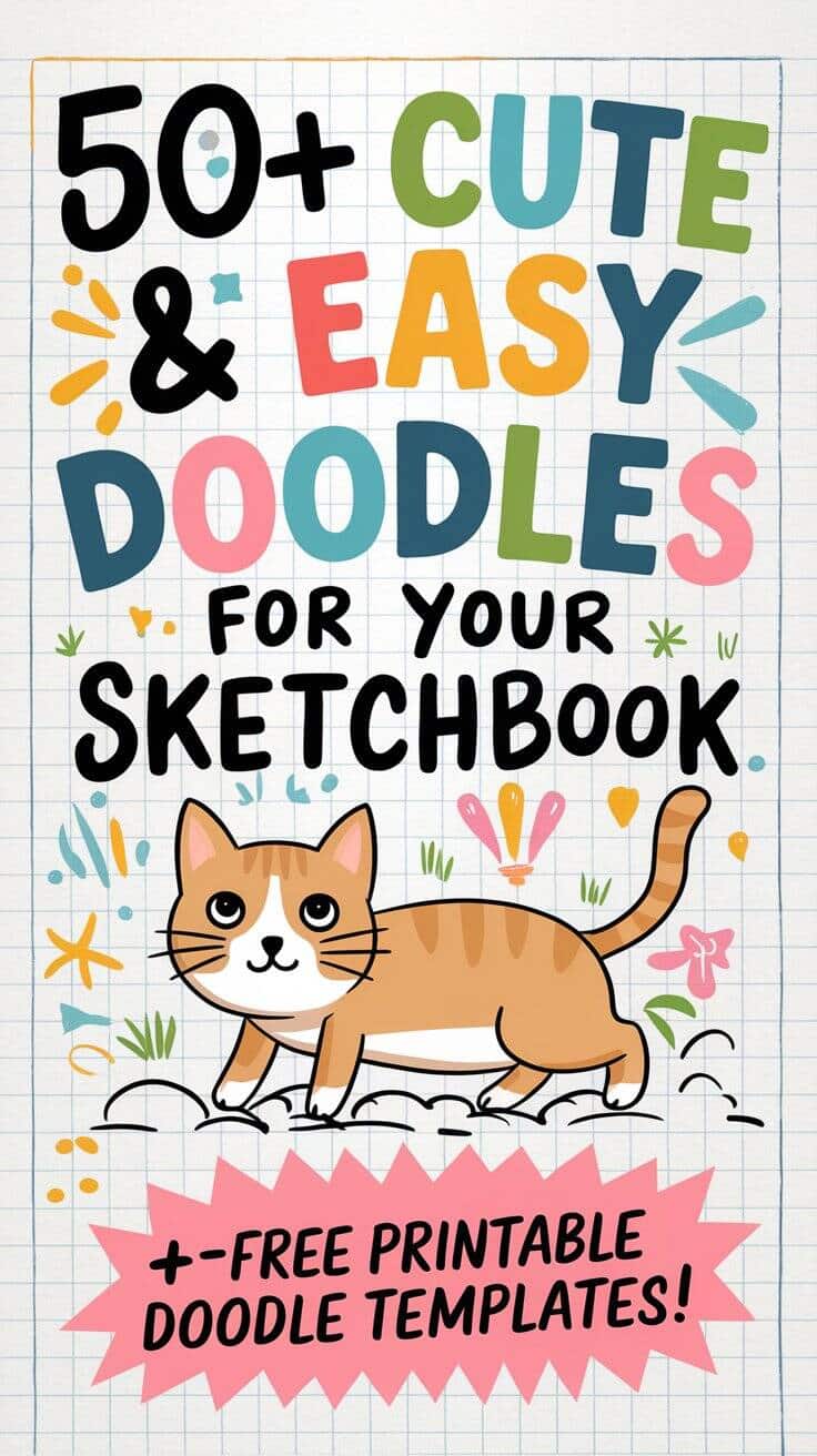 50+ Cute & Easy Doodles To Draw In Your Sketchbook! - Artsydee ...
