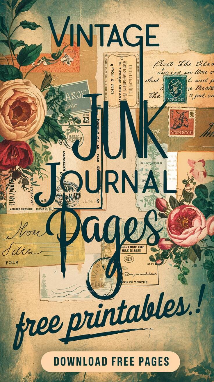21 Junk Journal Inspo Aesthetic Ideas (+ Free Printable Junk Journal Pages) - Artsydee - Drawing ...
