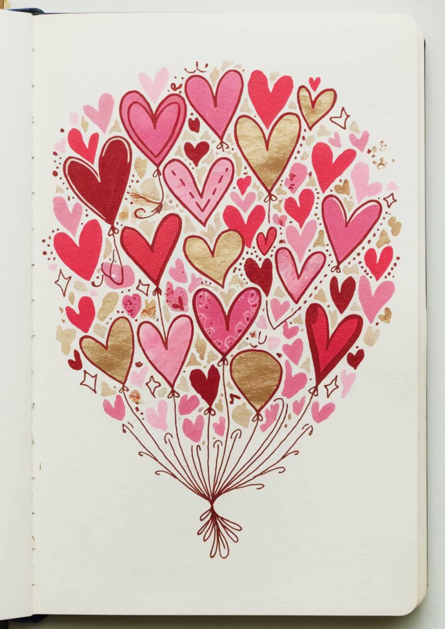 17 Valentines Drawings: Creative Ideas for Beginners - Artsydee ...