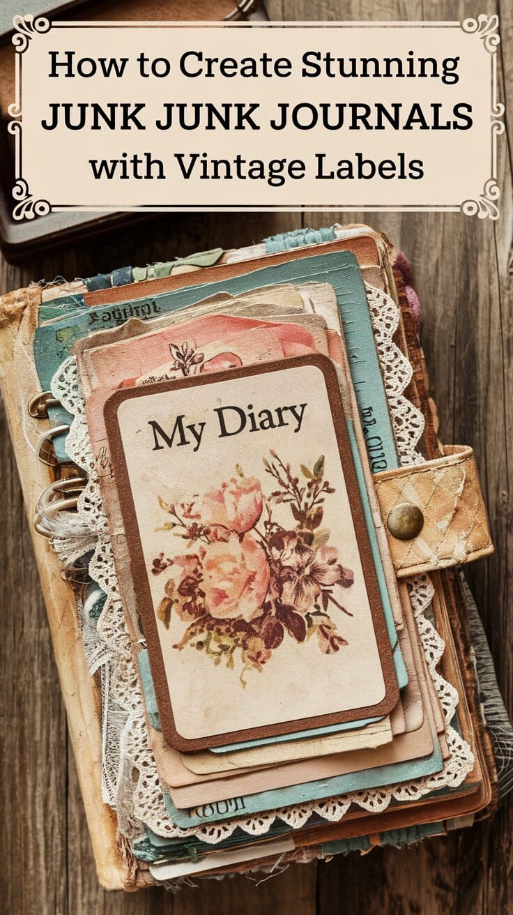 How to Create Stunning Junk Journals with Vintage Junk Journal Labels (Exclusive Printables ...
