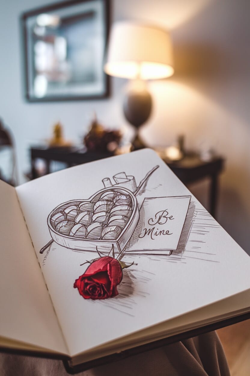 17 Valentines Drawings: Creative Ideas for Beginners - Artsydee ...