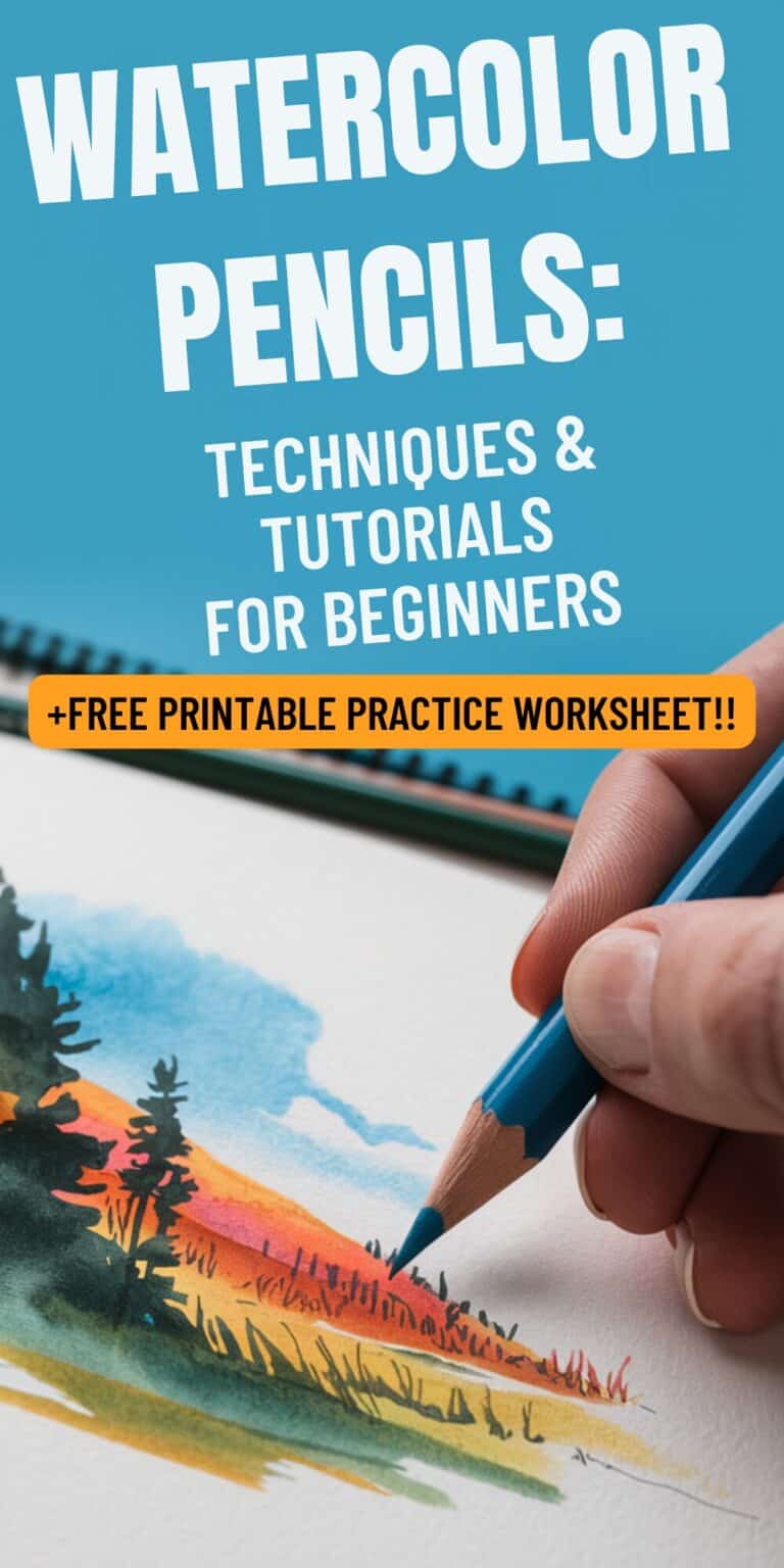 How to Use Watercolor Pencils for Beginners | Step-by-Step Tutorial ...