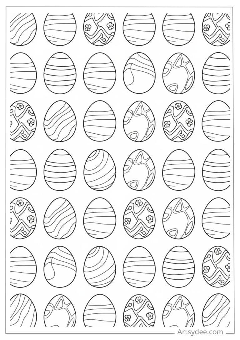 70+ Free Easter Coloring Pages for Kids & Adults (Printables ...