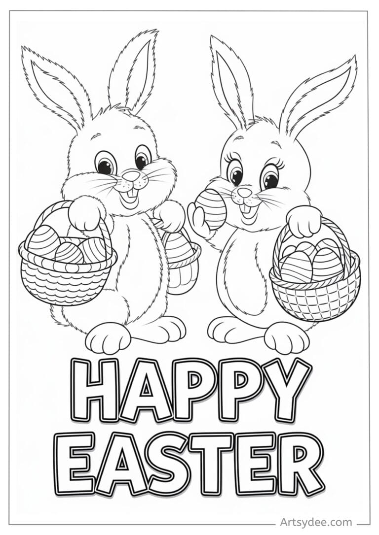 70+ Free Easter Coloring Pages for Kids & Adults (Printables ...