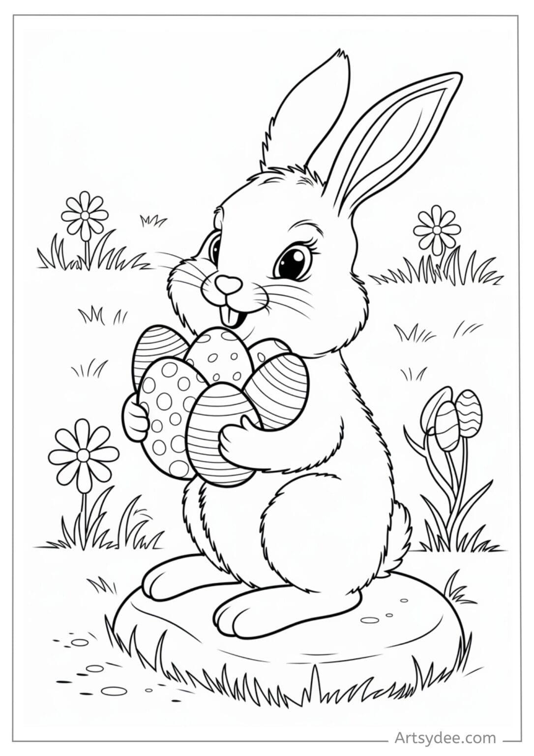 50+ Free Easter Coloring Pages for Kids & Adults - Artsydee - Drawing ...