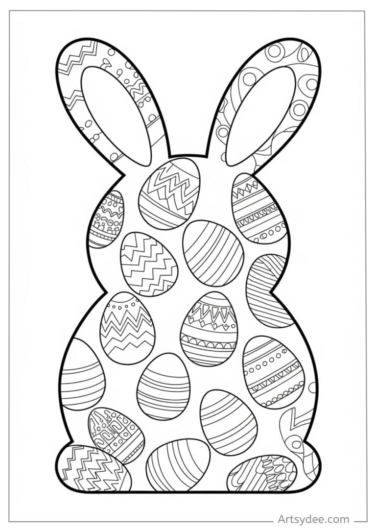 50+ Free Easter Coloring Pages for Kids & Adults - Artsydee - Drawing ...