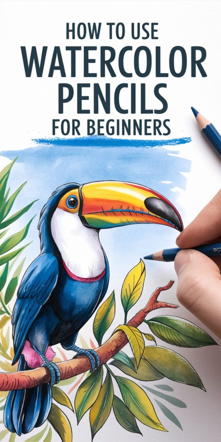 How to Use Watercolor Pencils for Beginners | Step-by-Step Tutorial ...