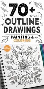 70+ Outline Drawings for Painting and Coloring: Free Templates ...