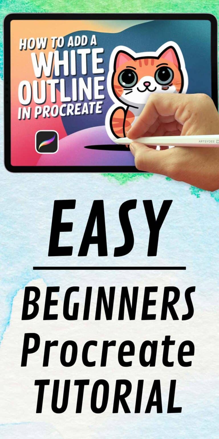 How to Do a White Outline in Procreate (Easy & Quick Tutorial for ...