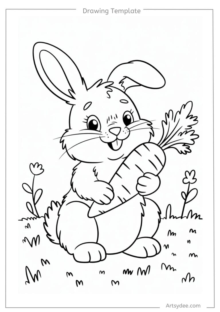 🐻 17 Easy Cute Drawings (+ Free Drawing Templates for Your Sketchbook ...