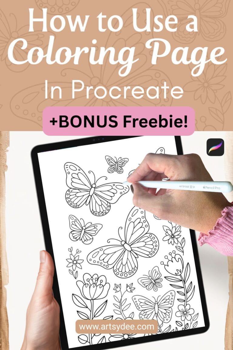 How to Use a Coloring Page on Procreate (Step-by-Step Procreate ...