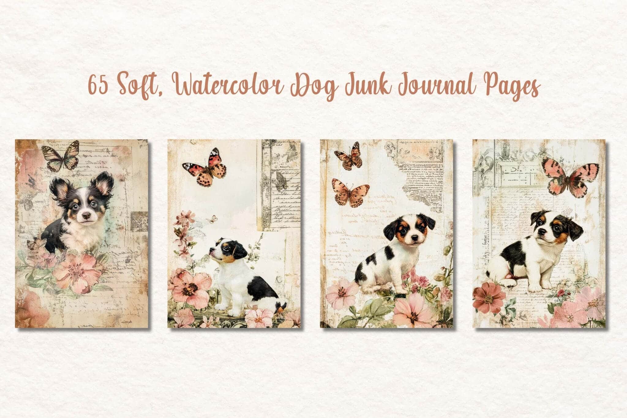 Dreamy Pups: Unveiling 65 Adorable Dog Junk Journal Pages! - Artsydee ...