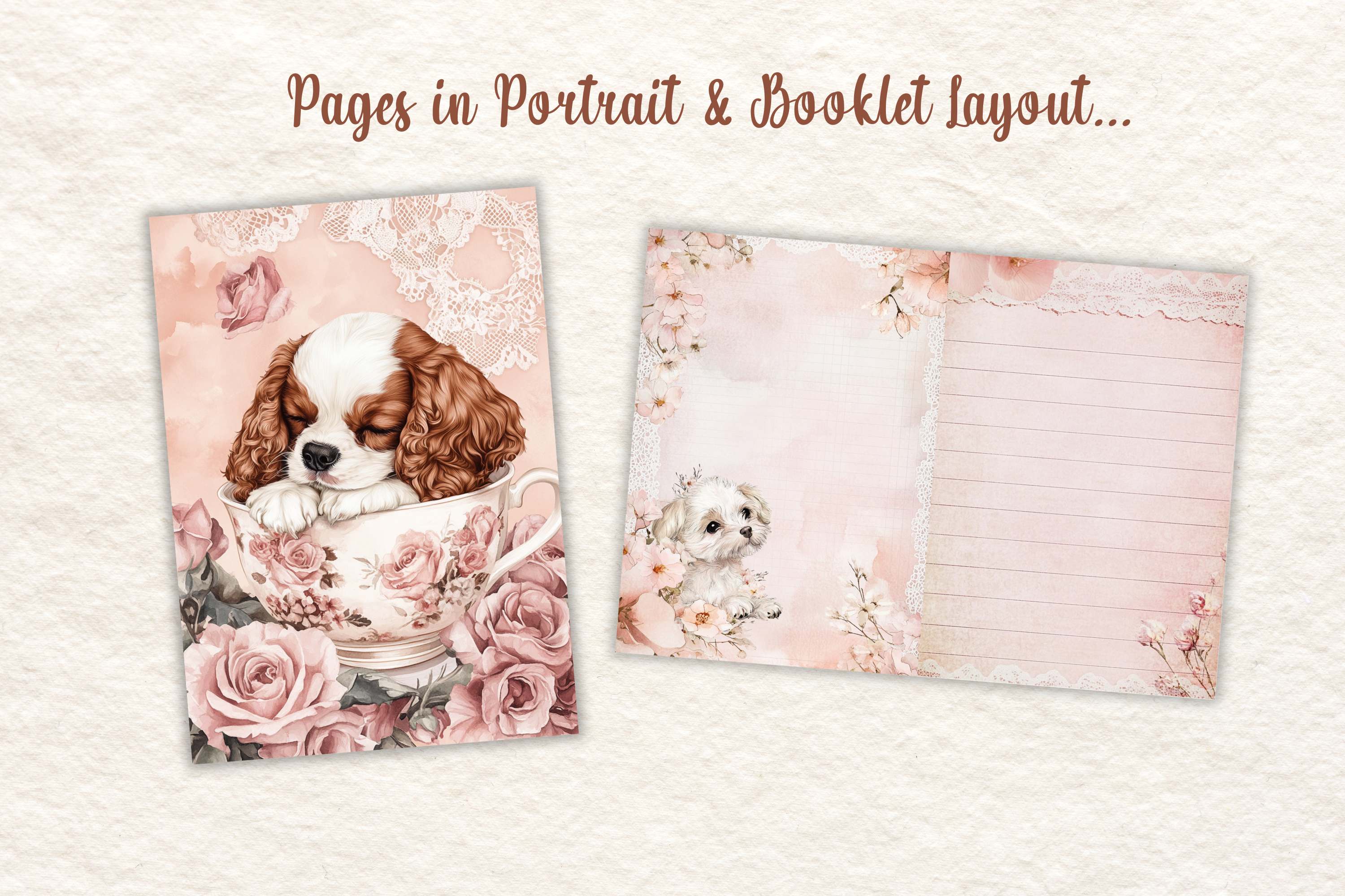 Dreamy Pups: Unveiling 65 Adorable Dog Junk Journal Pages! - Artsydee ...