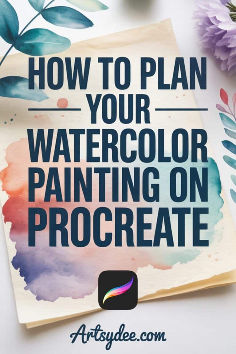 How I Plan My Watercolor Paintings in Procreate (Step-by-Step Guide ...