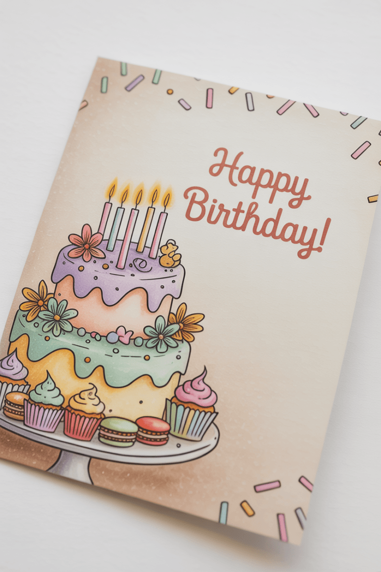 30+ Birthday Card Drawing Ideas + Free Printable Templates! - Artsydee ...