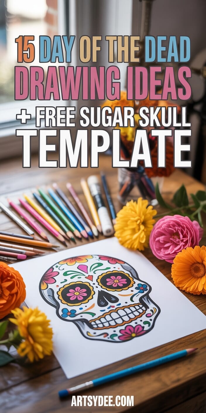 Day of the Dead Drawing Ideas: 15 Beautiful Día de los Muertos Art ...