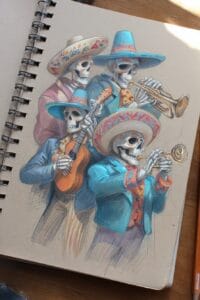 Day of the Dead Drawing Ideas: 15 Beautiful Día de los Muertos Art ...