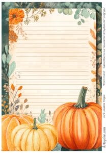16 Pumpkin Junk Journal Pages (+ Free Printable) For Creative Fall ...