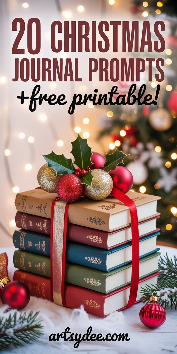 Christmas Journal Prompts Free Printable (20 Festive Writing Ideas ...