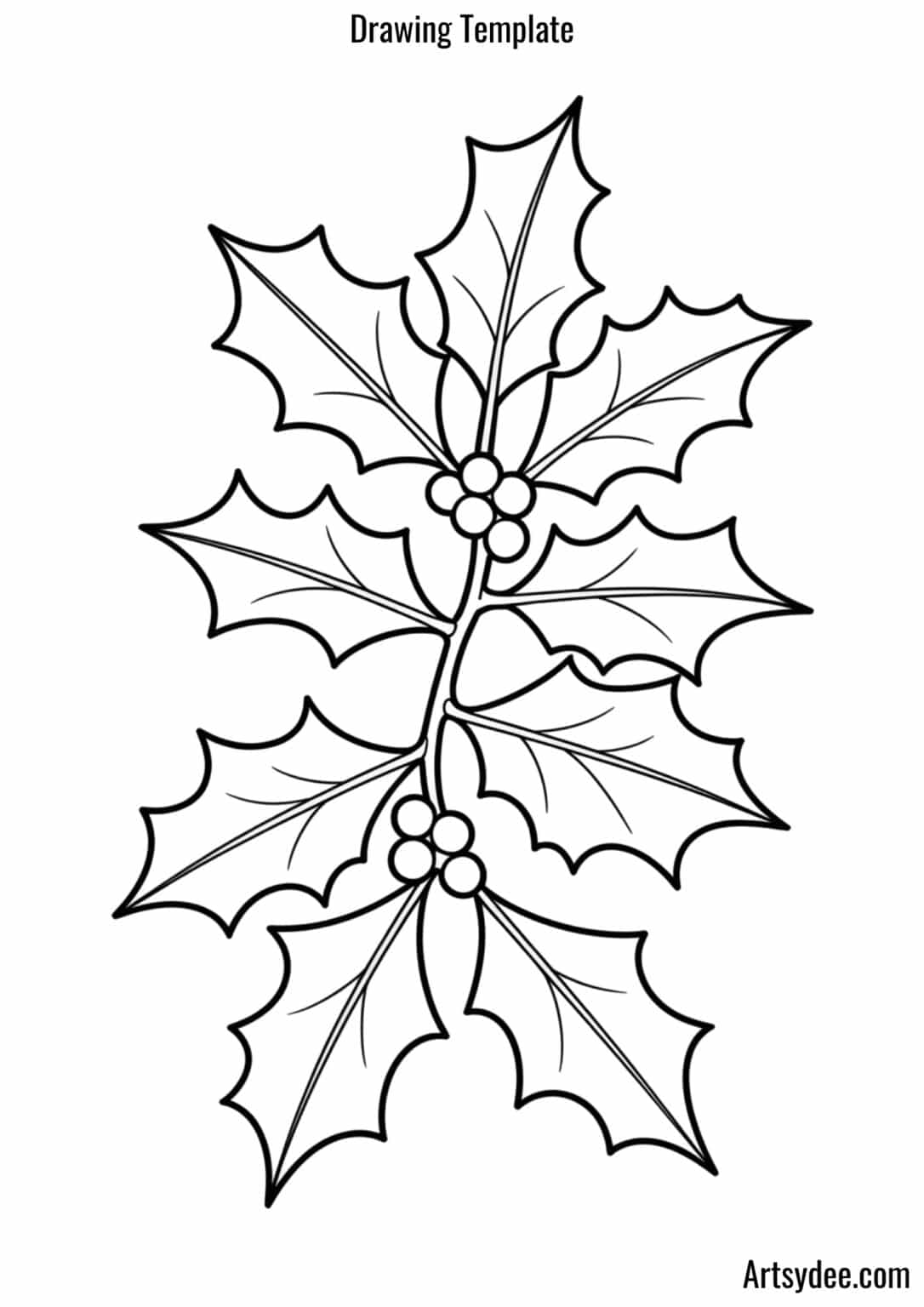 37 Free Printable Christmas Drawing Templates (Ready to Use ...