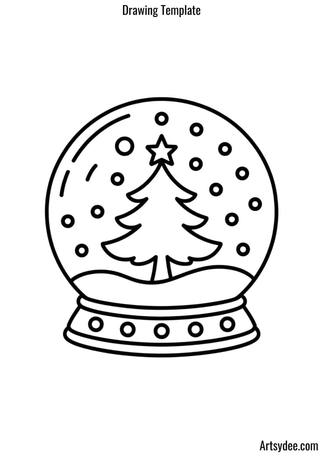 37 Free Printable Christmas Drawing Templates (Ready to Use ...