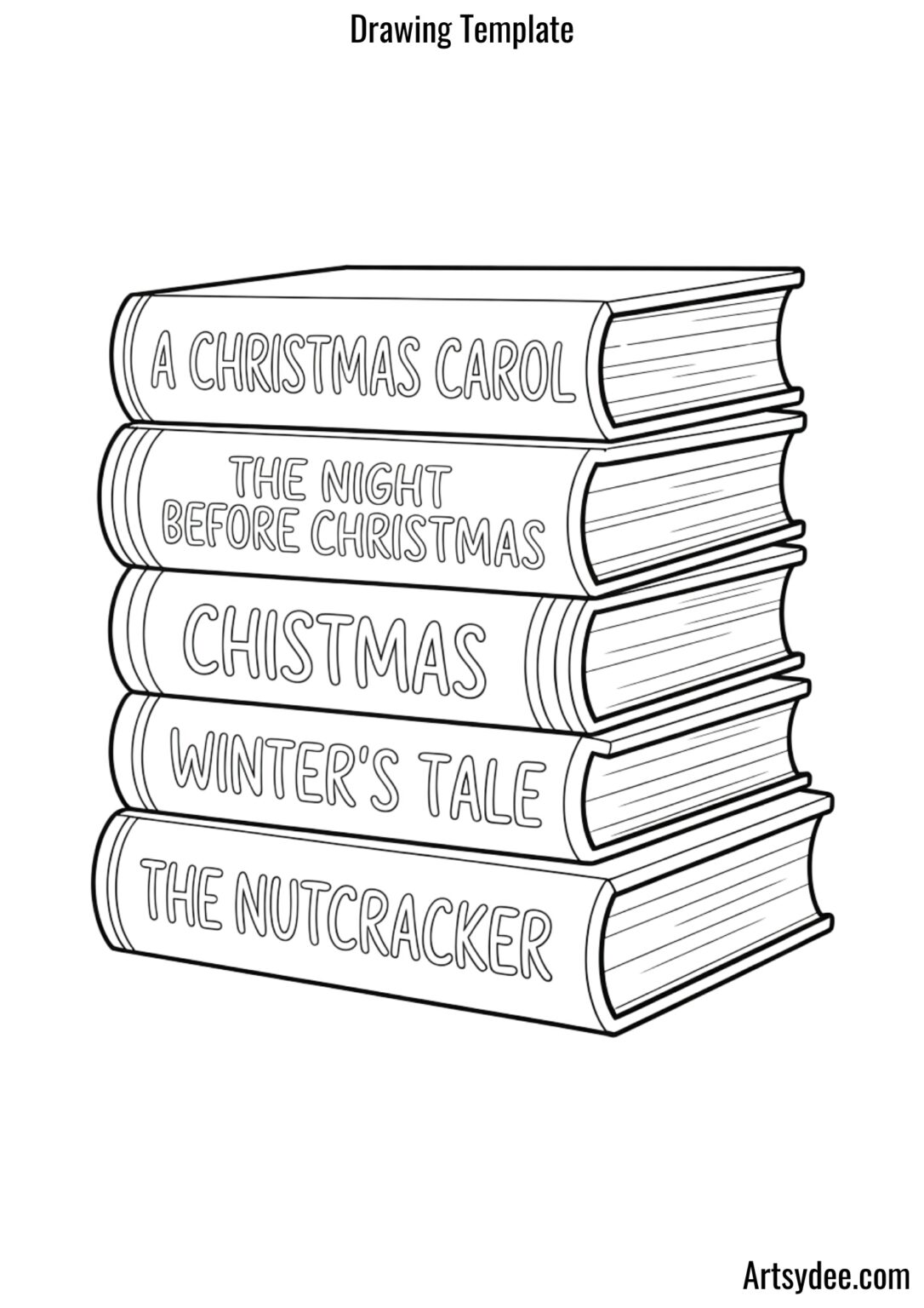 37 Free Printable Christmas Drawing Templates (Ready to Use ...